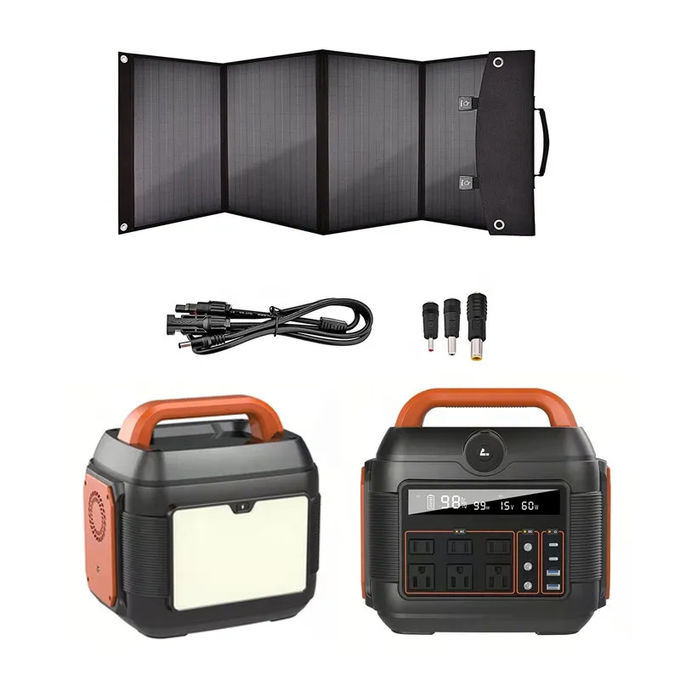 600W Home Solar Power Station 220V Portable Solar Power Generator Outdoor