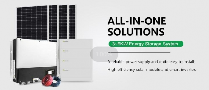 Home Hybrid Energy Storage Systems Full Set 3KW 5KW 6KW Solar Battery ...